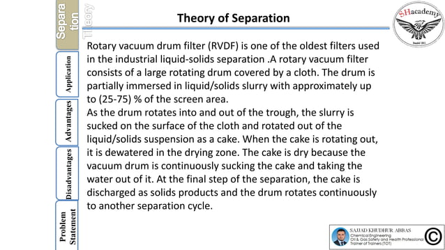 Episode 43 : DESIGN of Rotary Vacuum Drum Filter | PPTX | Desserts and ...