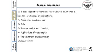 Episode 43 : DESIGN of Rotary Vacuum Drum Filter | PPTX