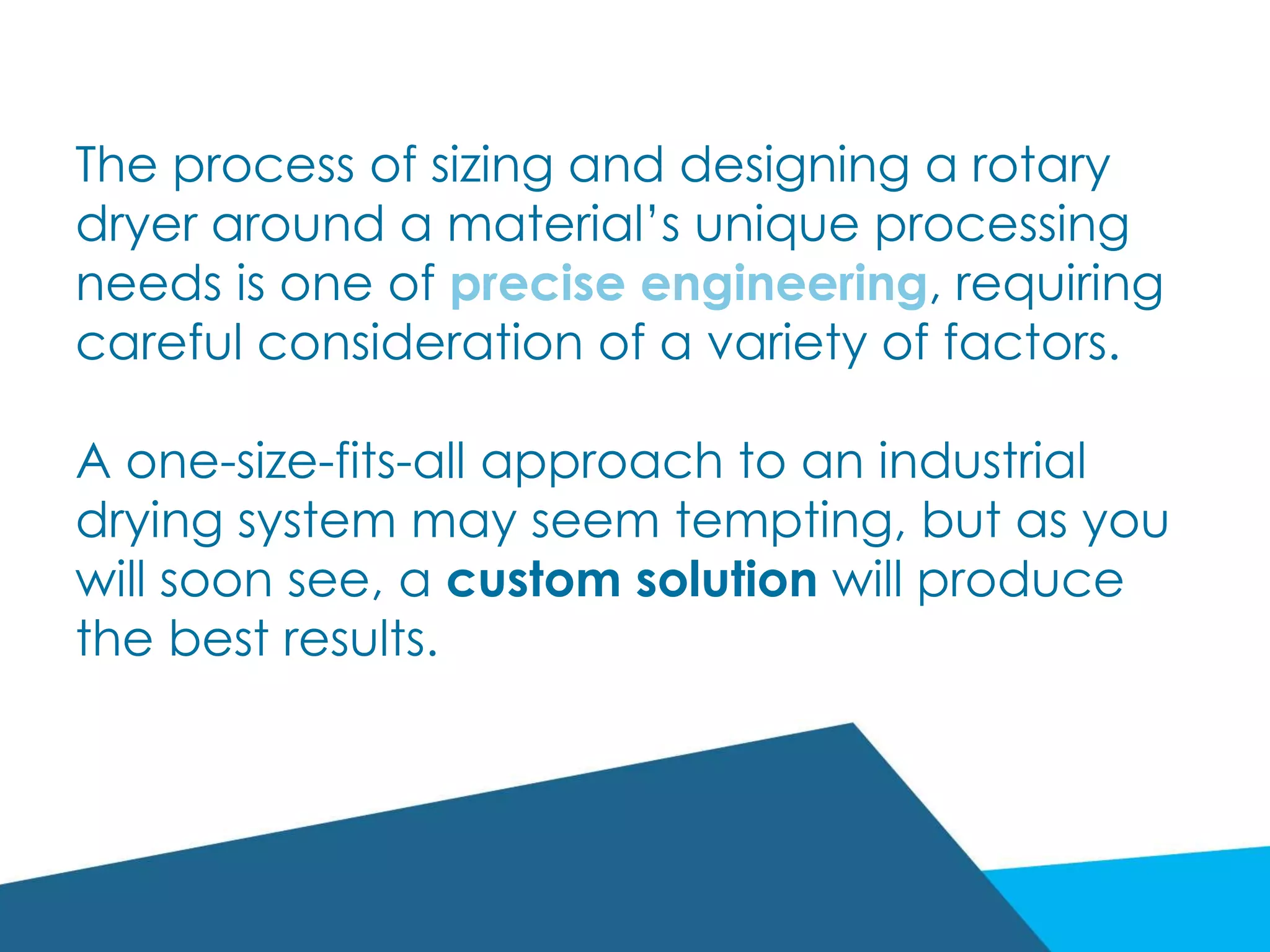 Rotary Dryer Sizing and Design | PPTX