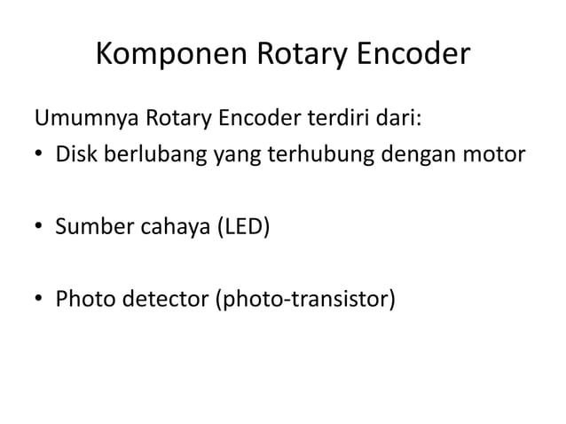 Rotary encoder | PPTX