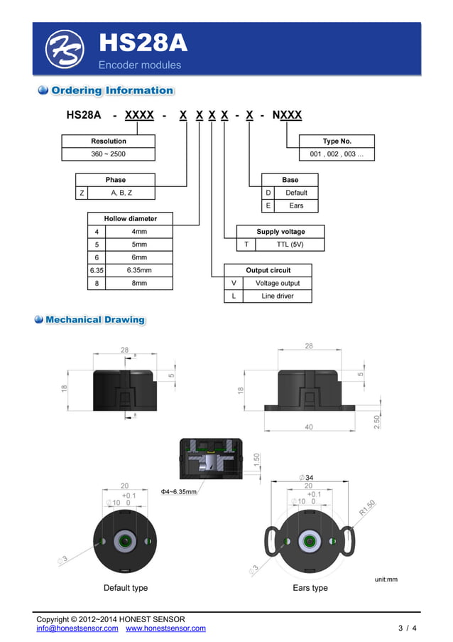 Rotary Encoder Spec Sheet.pdf | Computer Peripherals | Computing