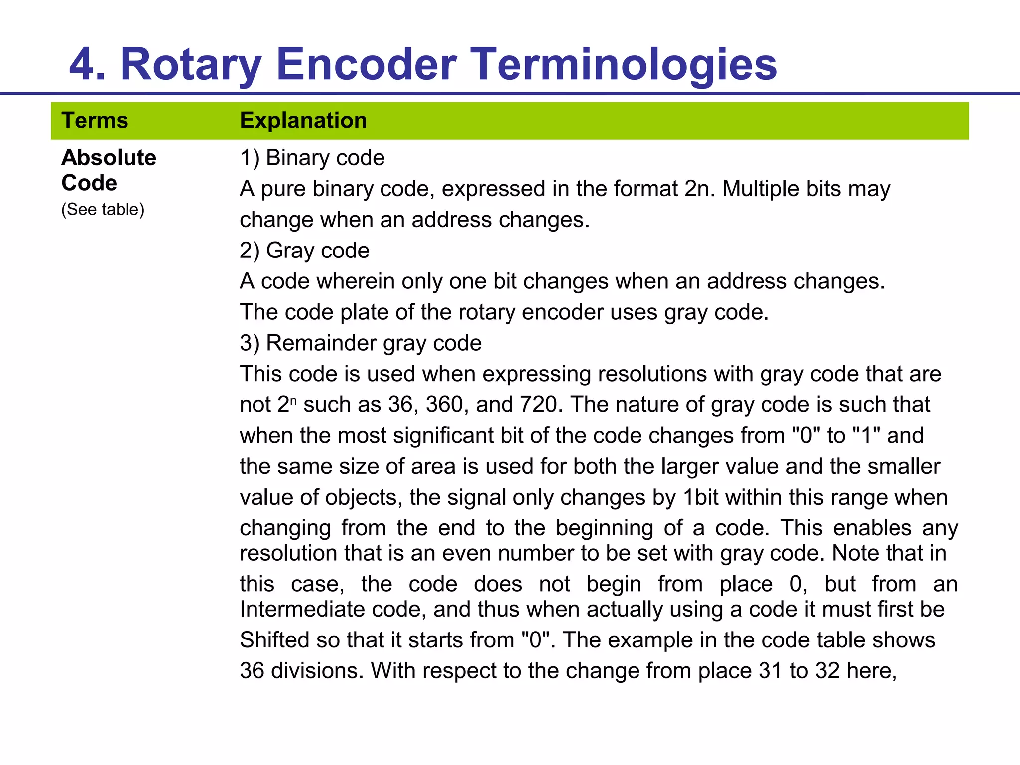 Rotary encoder training material | PPT