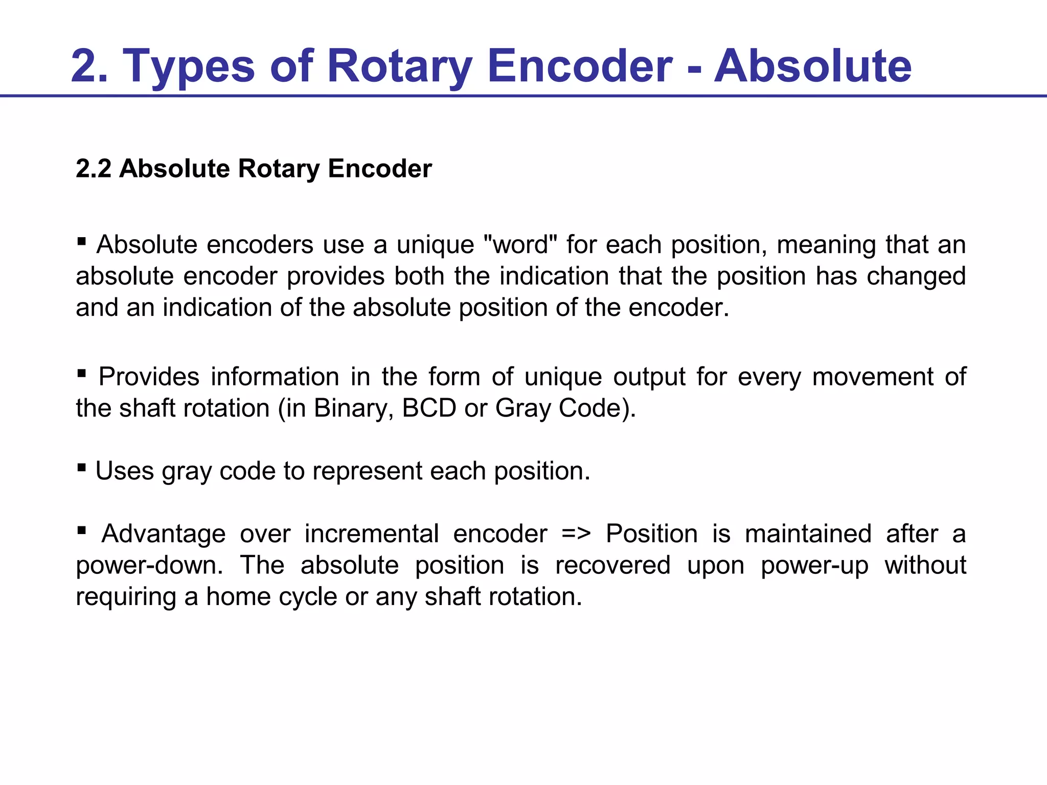 Rotary encoder training material | PPT