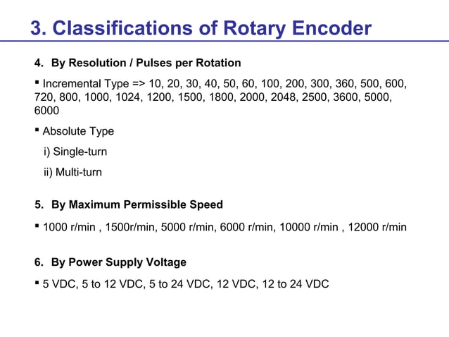 Rotary encoder training material | PPT