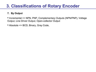 Rotary encoder training material | PPT