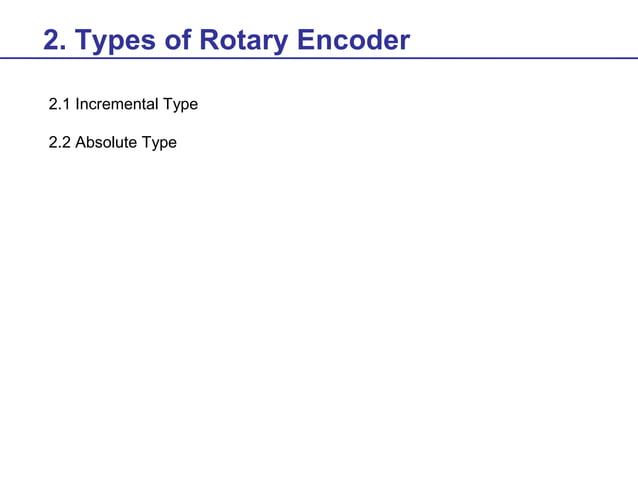 Rotary encoder training material | PPT