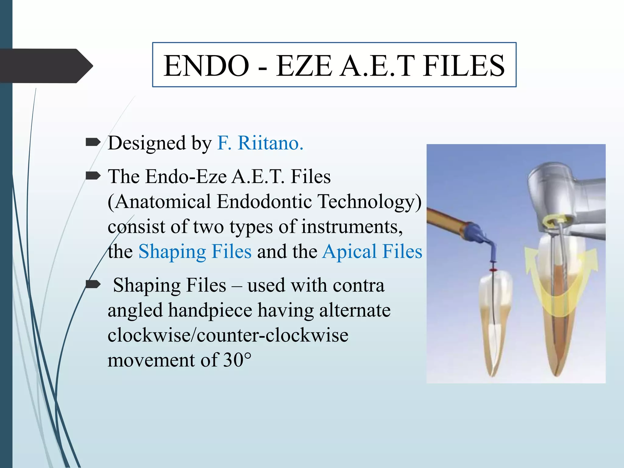 Rotary Endodontic Instruments | PPTX