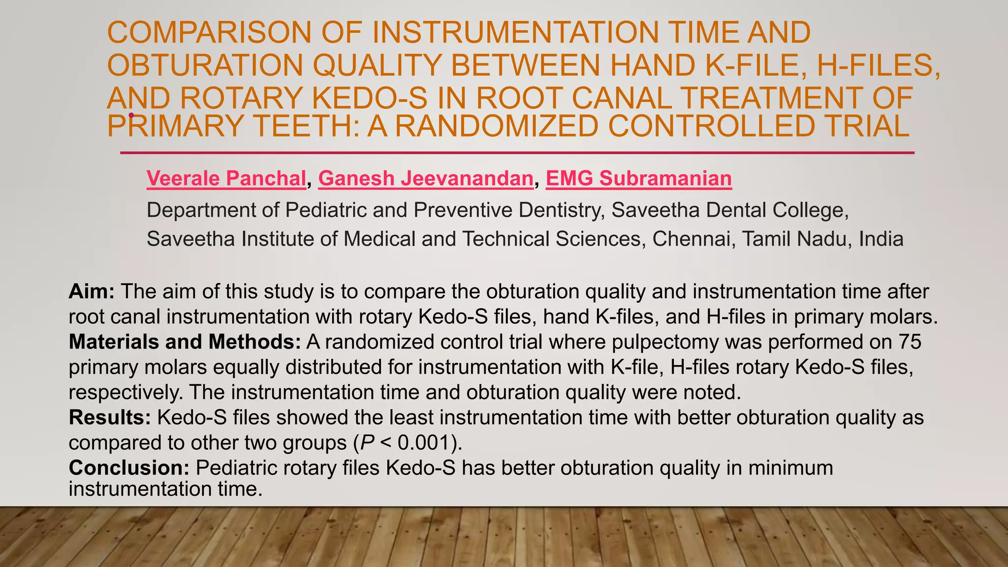 Rotary endodontics pedagogy | PPTX