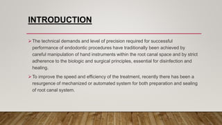 Rotary endodontics pedagogy | PPTX