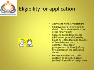 Rotary fellowship & service program | PPTX