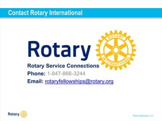 Rotary Fellowships | PPTX | Scuba Diving | Extreme Sports