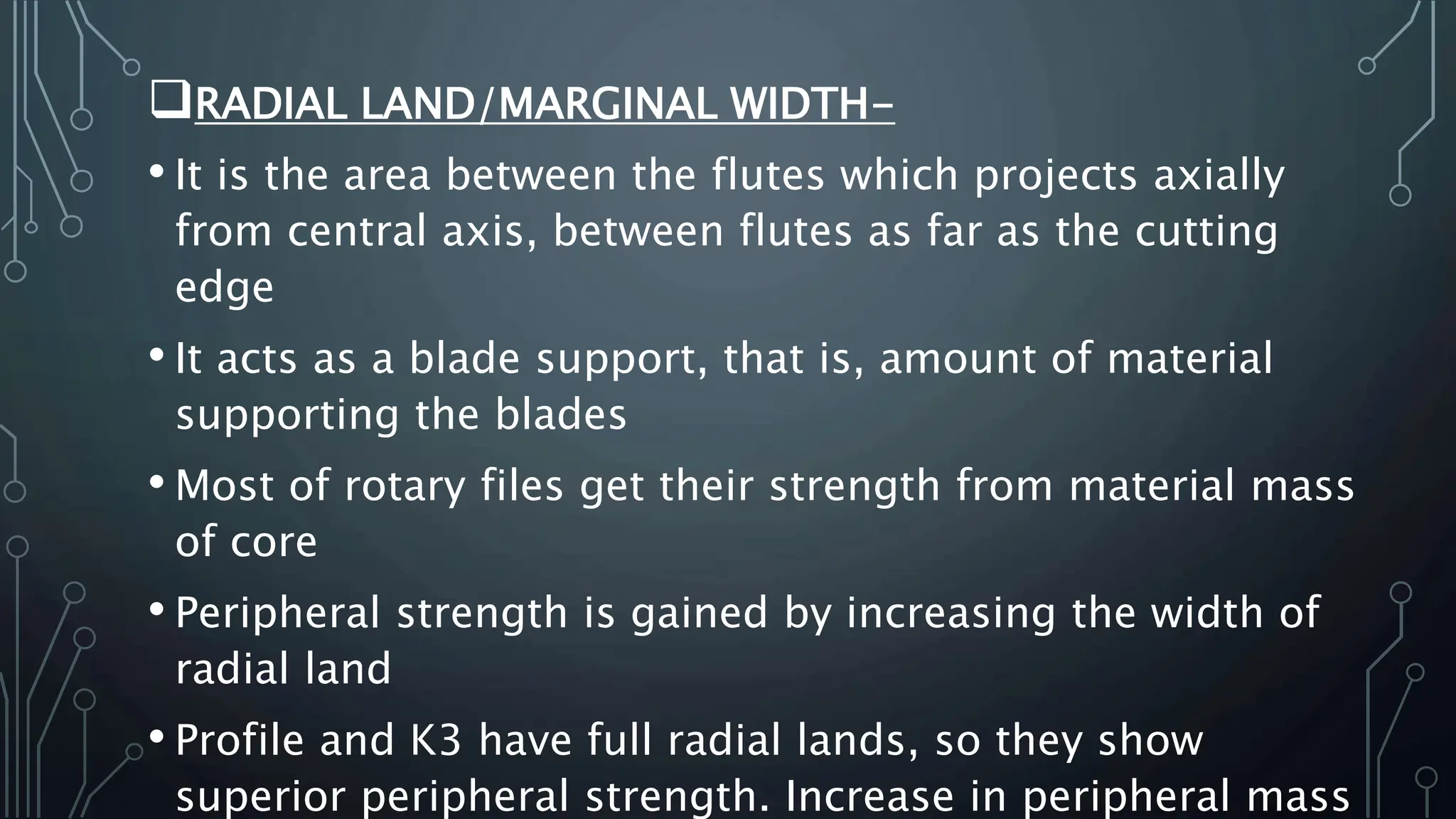 Rotary Files, generation and evolution, design advantages | PPTX