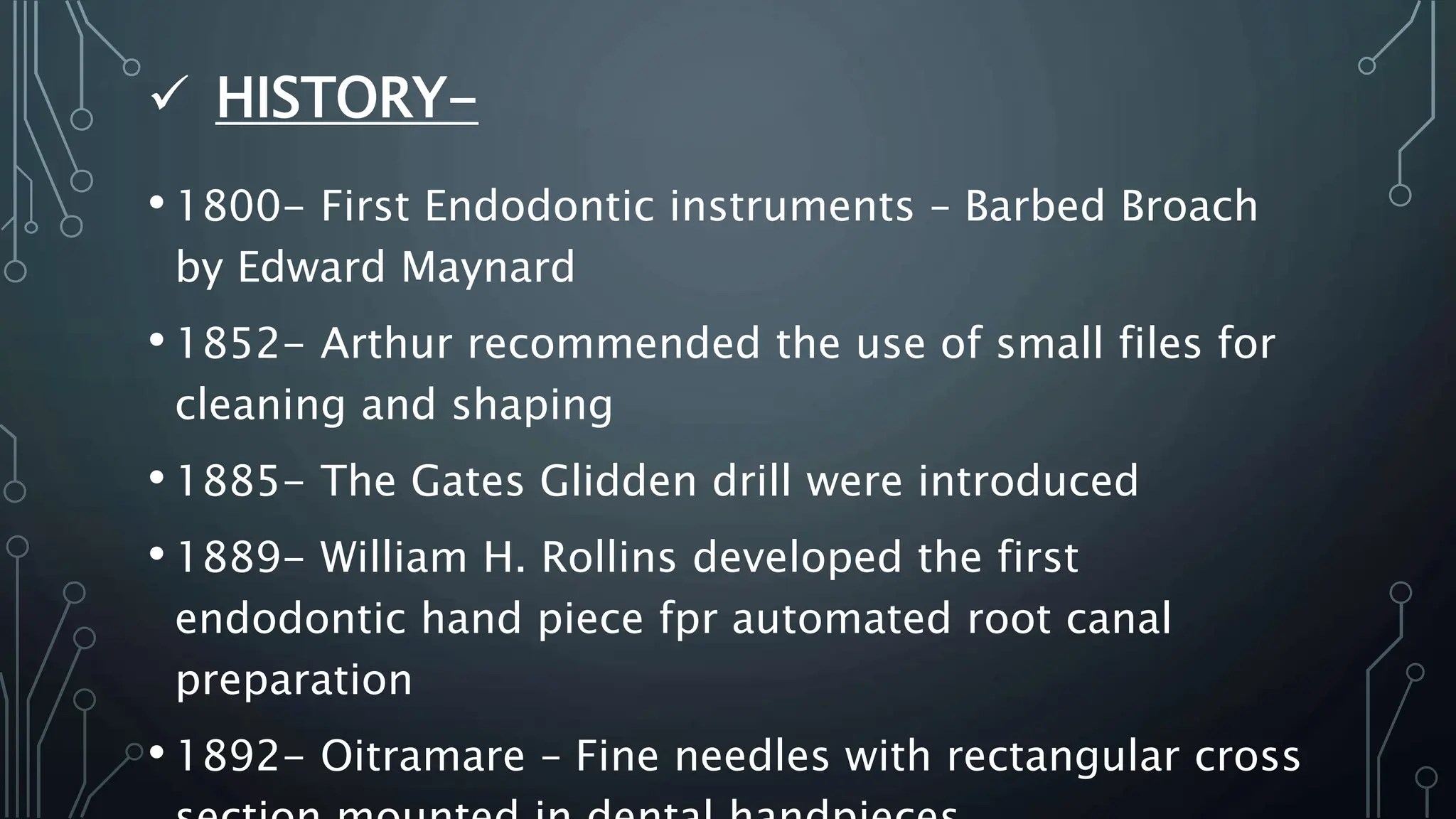 Rotary Files, generation and evolution, design advantages | PPTX