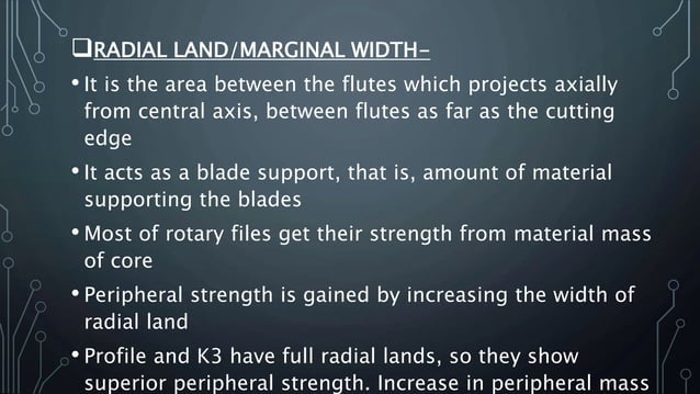 Rotary Files, generation and evolution, design advantages | PPTX
