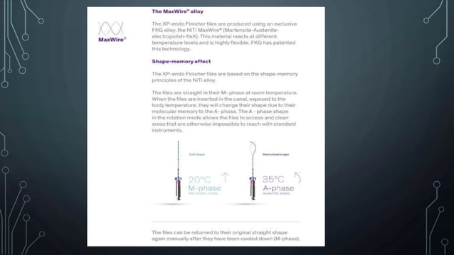 Rotary Files, generation and evolution, design advantages | PPTX