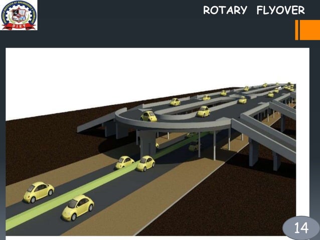 3 lane Rotary flyover | PPTX