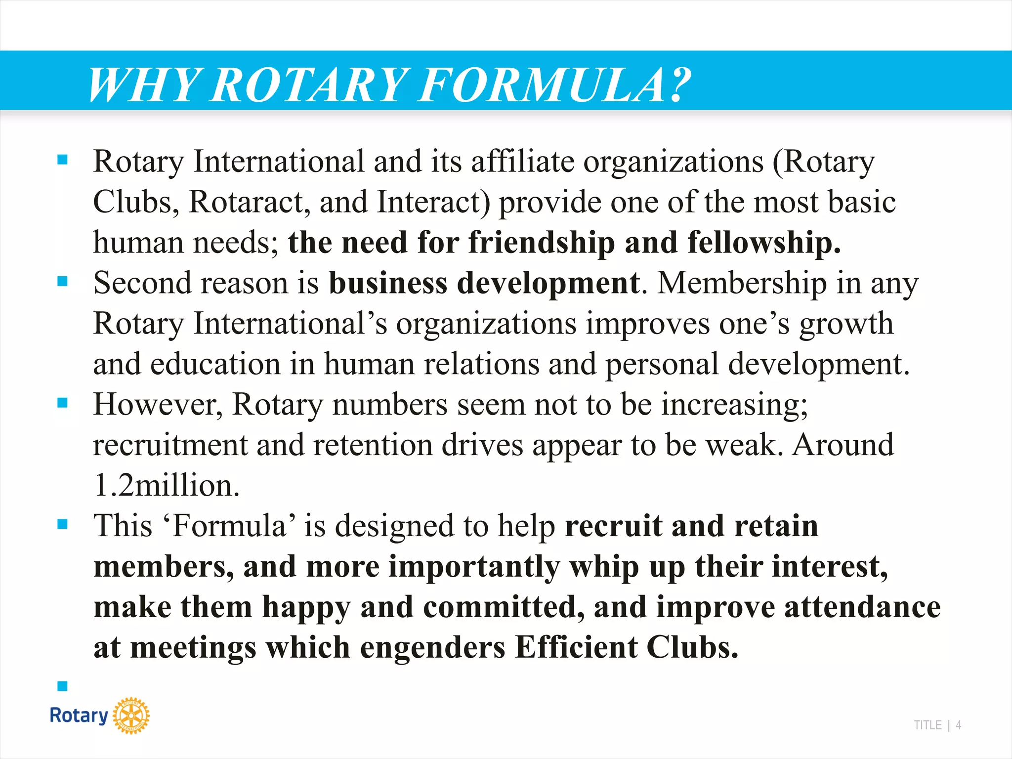 Rotary formula | PDF