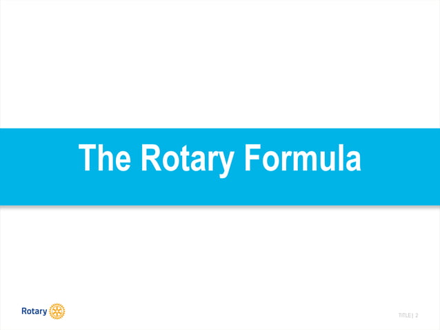 Rotary formula | PDF | Business and Finance
