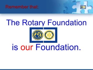 Rotary foundation goals for 2013 2014-by Michel Jazzar | PPT