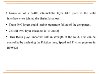 Rotary friction welding research presentation 004 | PPTX