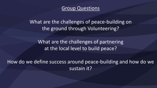 Peacebuilding from the Ground Up: Rotary and Peace Corps | PPTX