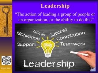 Dr.C.Muthuraja's Presentation on 'Holistic Leadership' | PPT