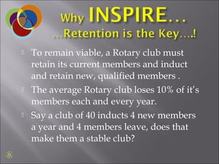 Rotary inspire new member mentor program r murali_8984106080 | PPT ...