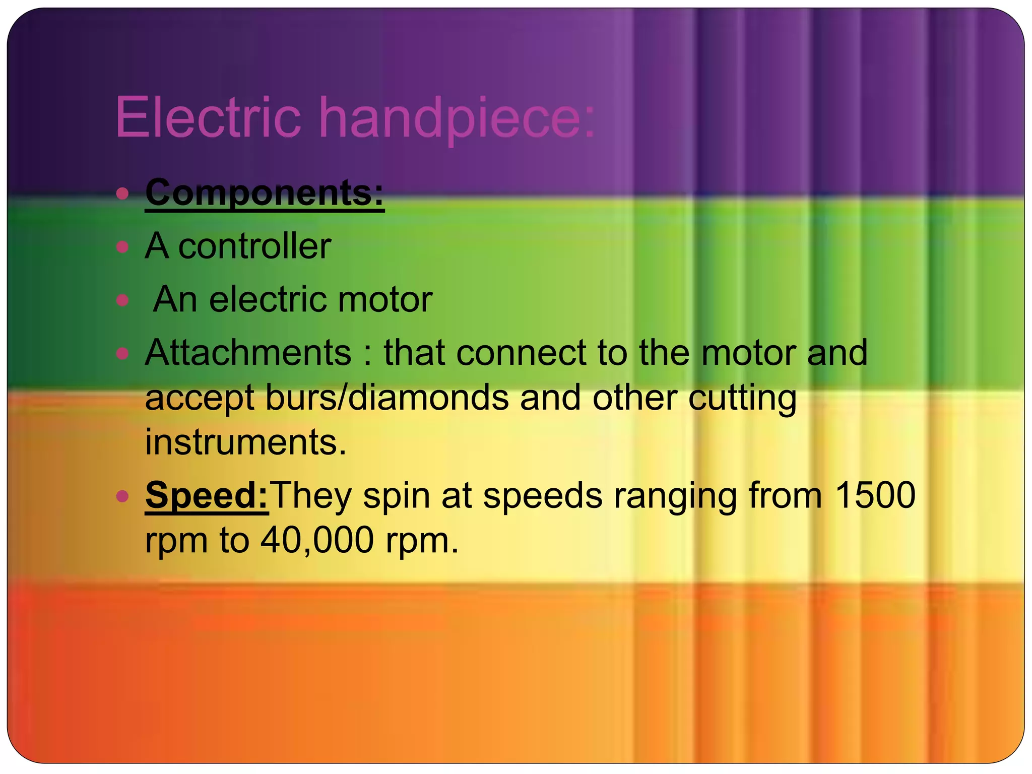 Rotary instruments in prosthodontics | PPTX