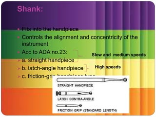 Rotary instruments in prosthodontics | PPTX