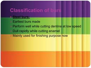 Rotary instruments in prosthodontics | PPTX