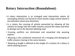 Rotary Intersection in traffic engineering.pptx | Auto Safety | Automotive