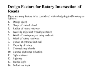 Rotary Intersection in traffic engineering.pptx | Auto Safety | Automotive