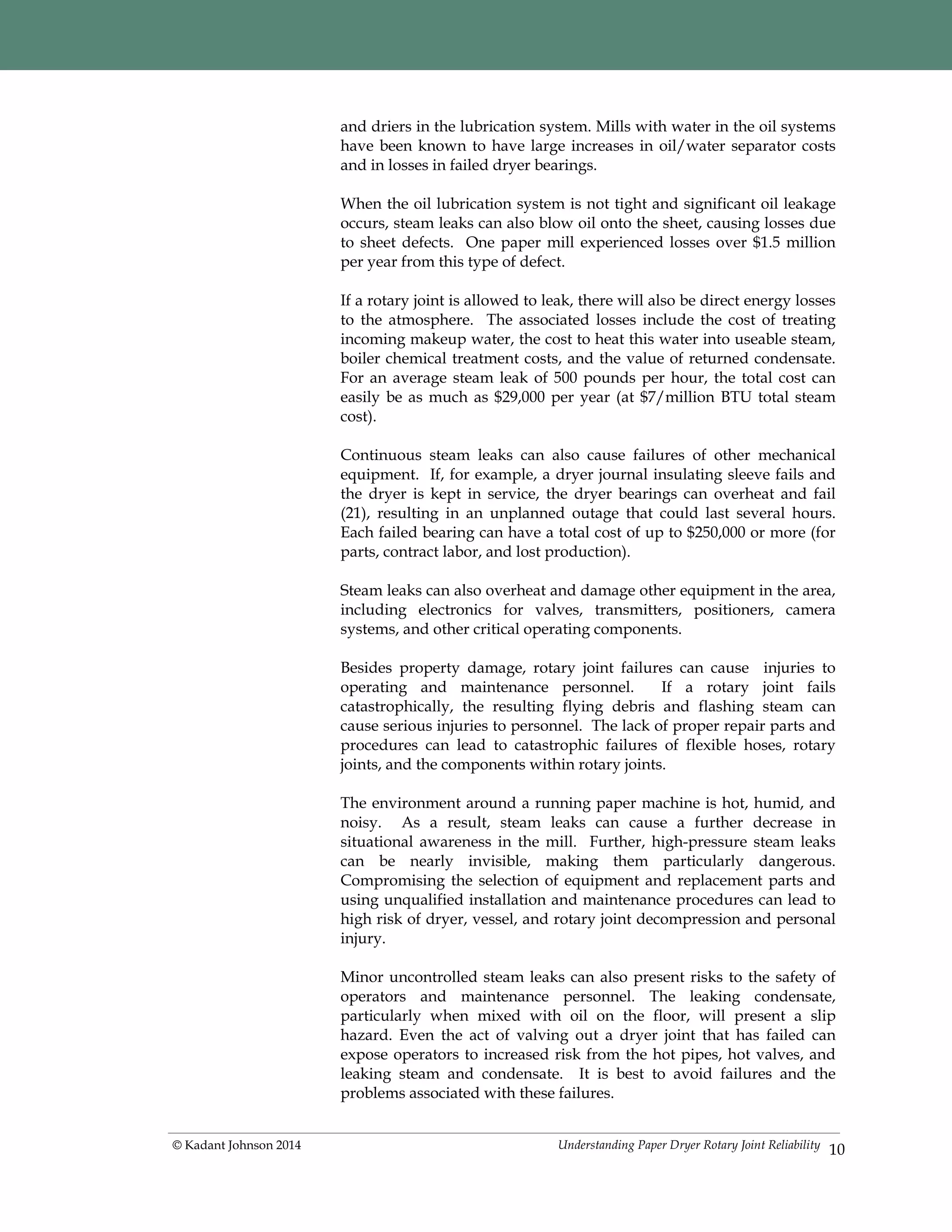 Understanding Paper Dryer Rotary Joint Reliability | PDF