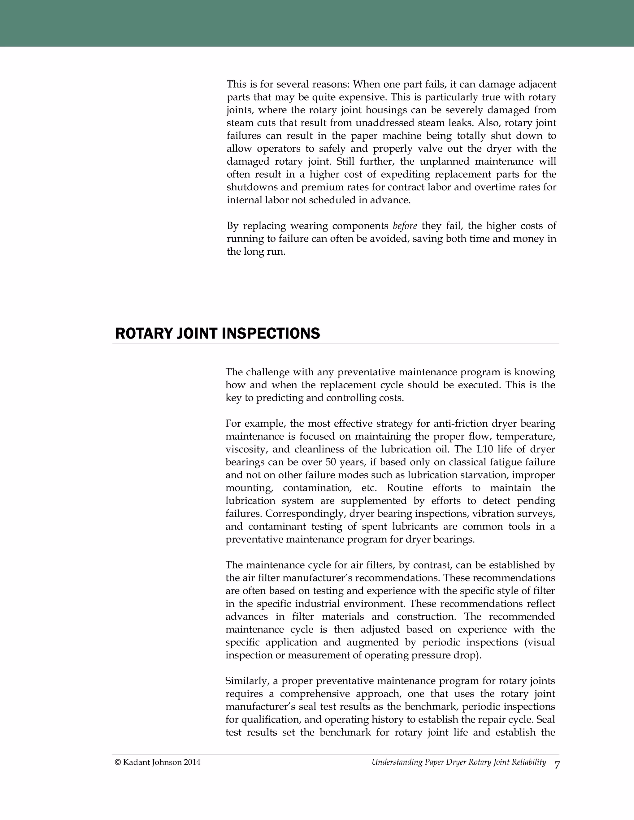 Understanding Paper Dryer Rotary Joint Reliability | PDF