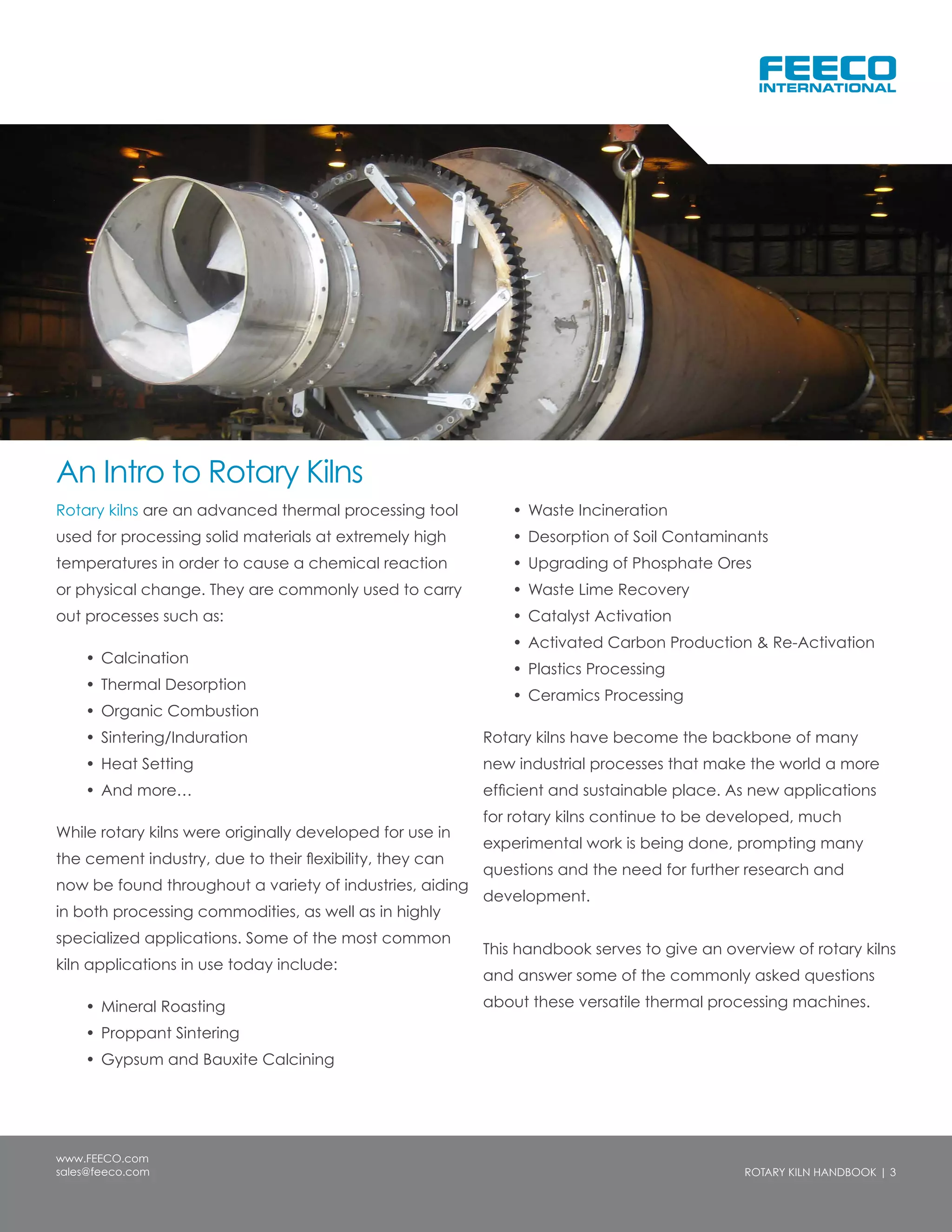 Rotary kiln handbook_new | PDF