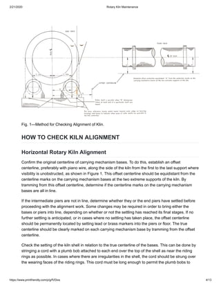 Rotary kiln maintenance | PDF