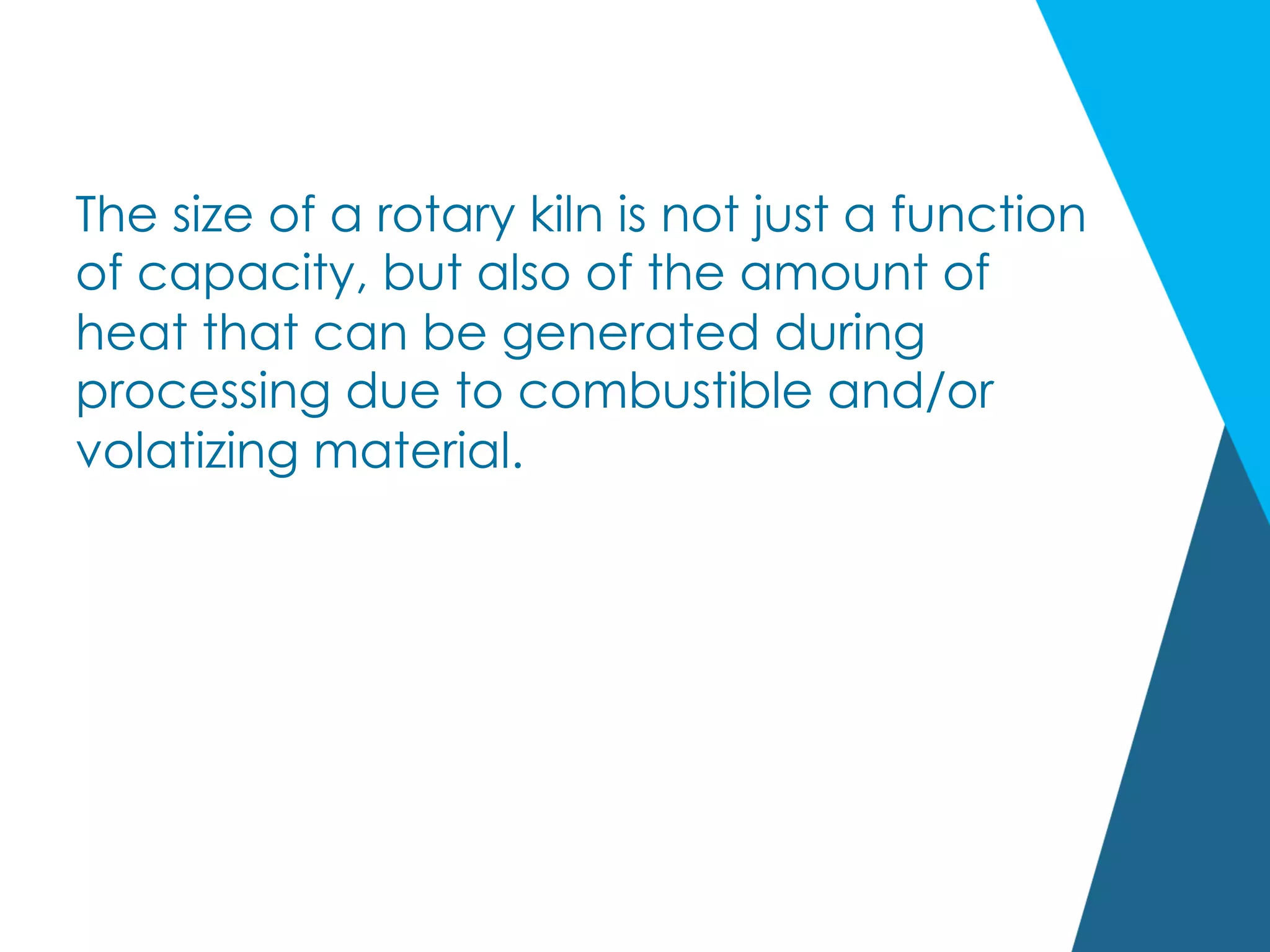 Rotary Kiln Sizing & Design | PDF
