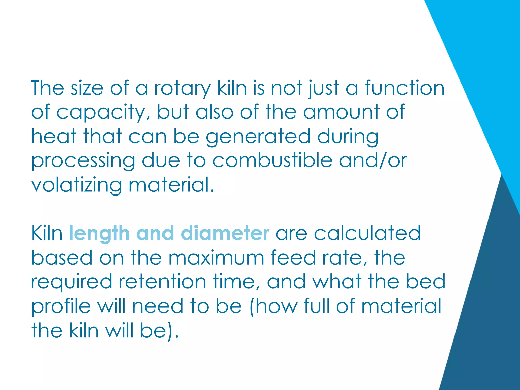 Rotary Kiln Sizing & Design | PDF