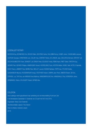 Rotary Kunst aan Zee catalogus 2016 | PDF