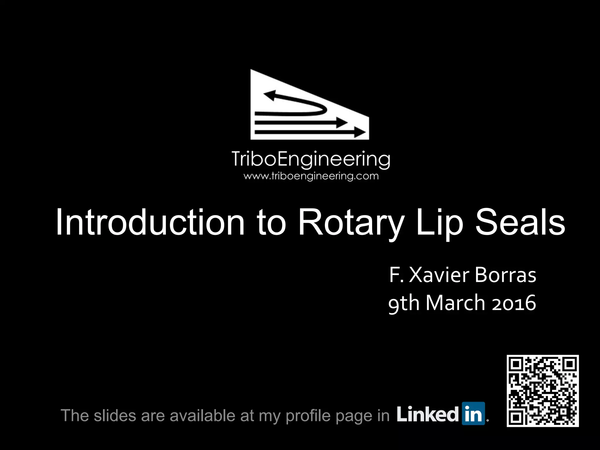 Introduction to Rotary Lip Seals | PDF