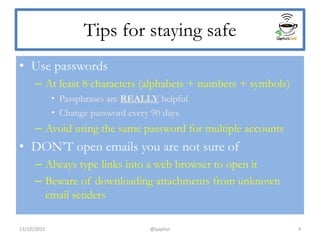 Online Safety -- Securing your space as a Netizen | PPT
