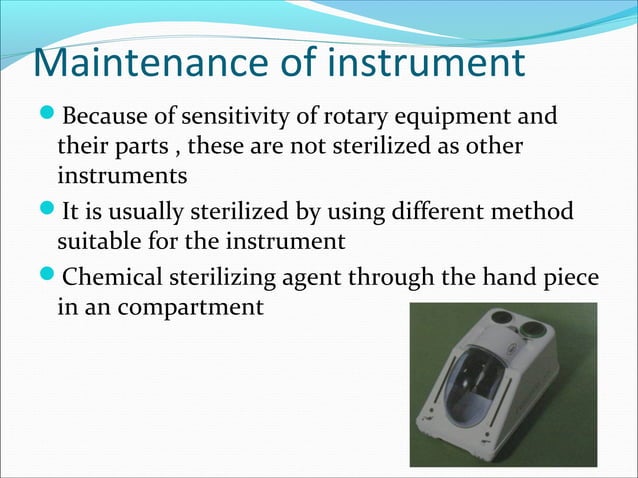 Rotary instruments in operative dentistry | PPT