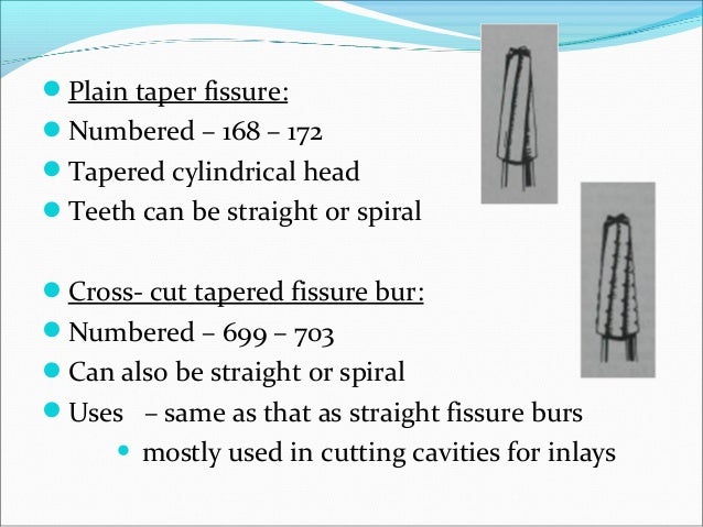 Rotary instruments in operative dentistry