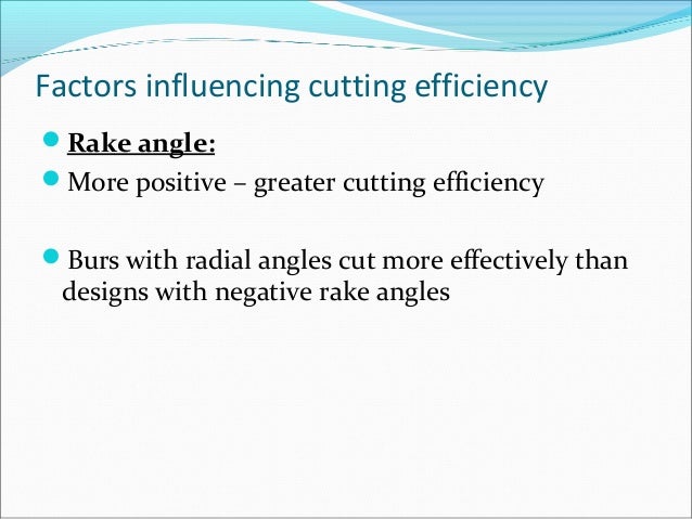Rotary instruments in operative dentistry