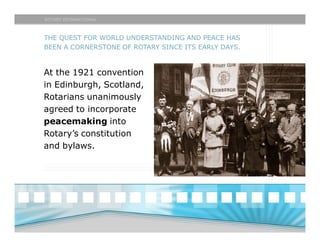 Rotary Area of Focus Peace and Conflict Resolution/Prevention | PDF