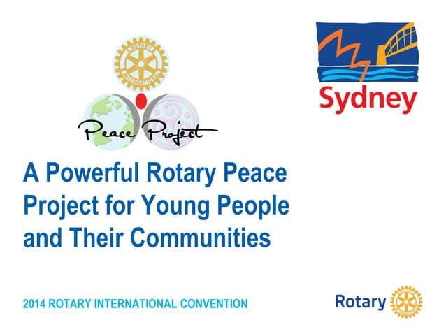 A Powerful Rotary Peace Project For Young People and Their Communities ...