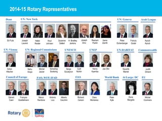 Rotary and the United Nations: RI’s Representative Network | PPTX