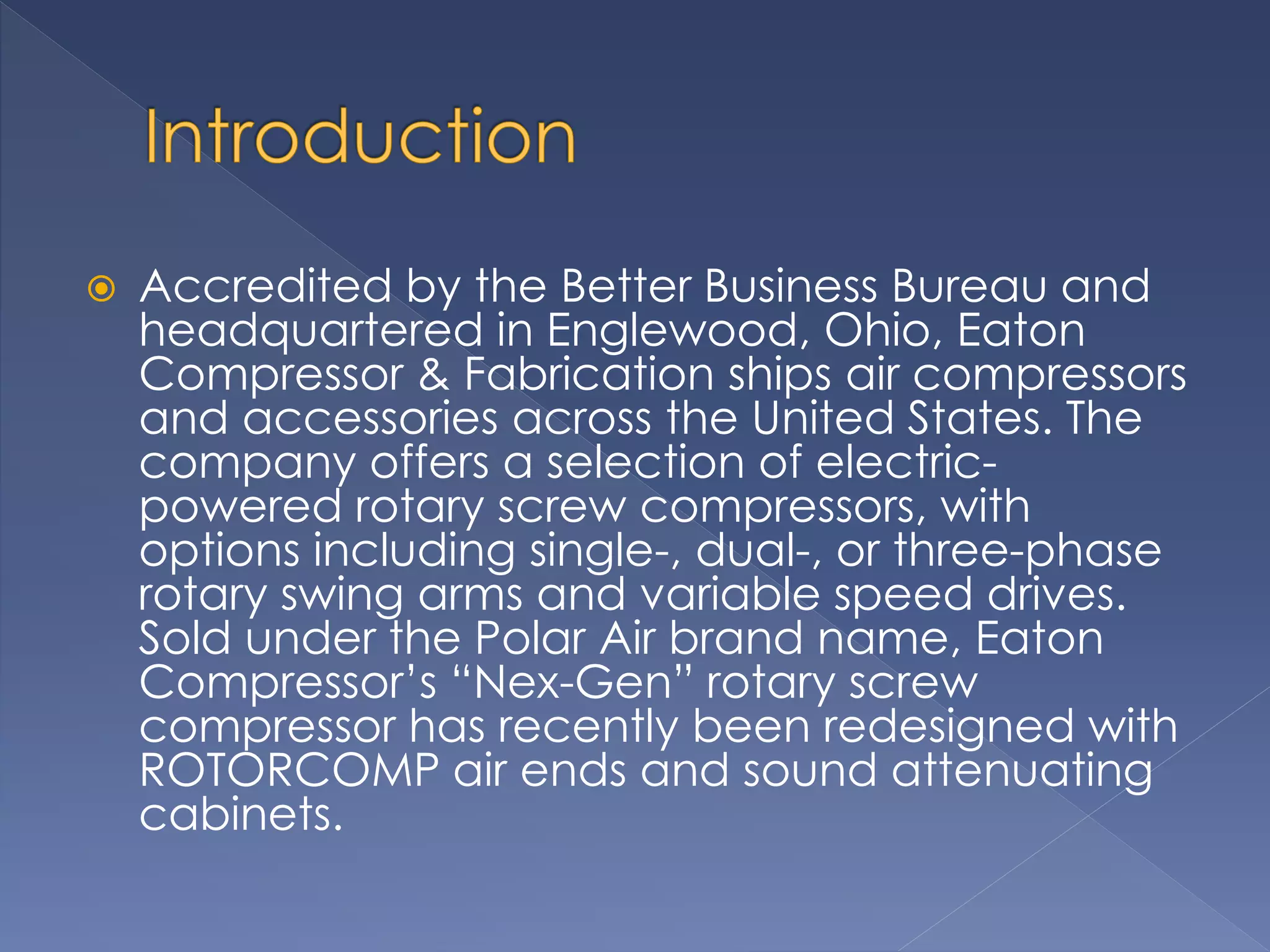 Rotary Screw Air Compressors | PPTX