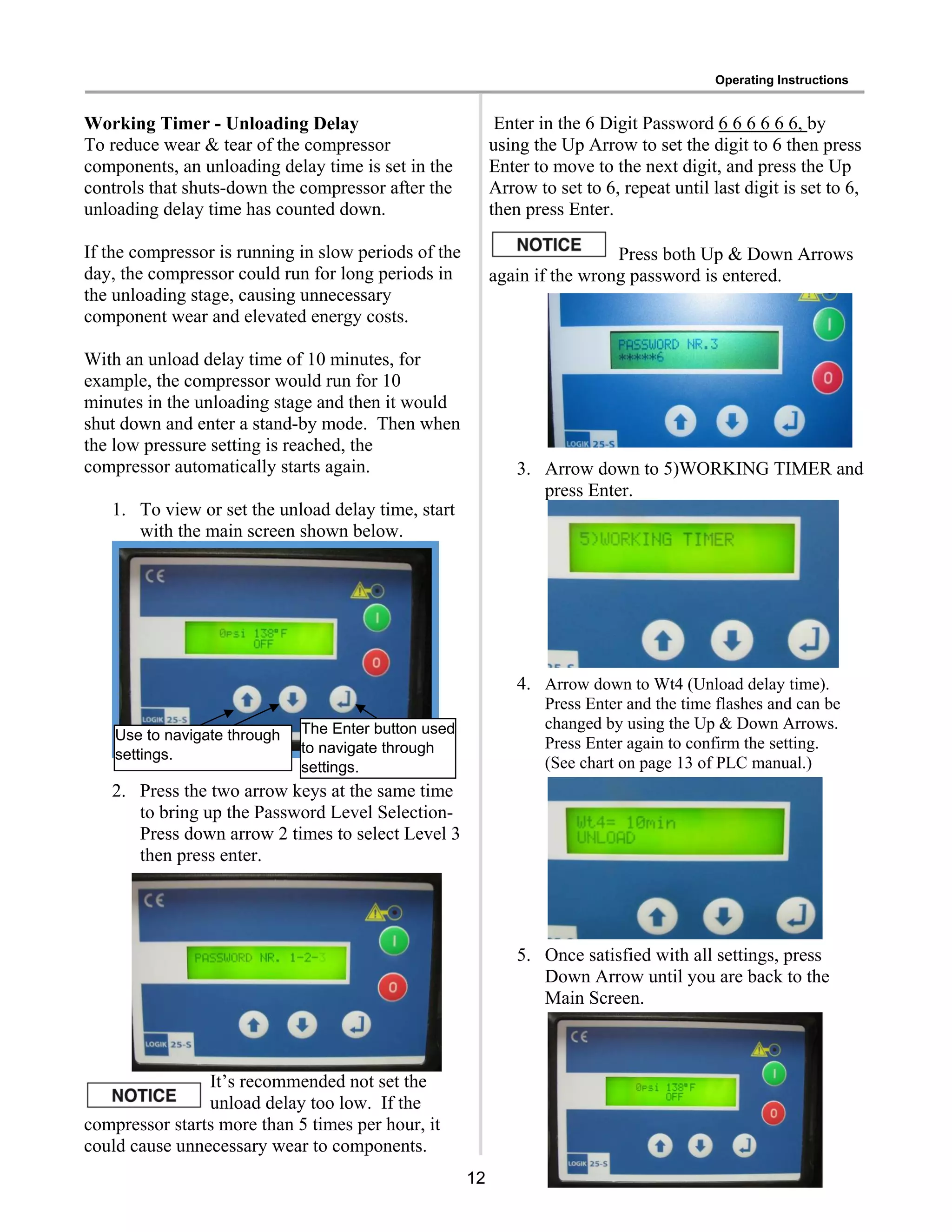 Rotary Screw Compressors - Operating Instructions Manual | PDF