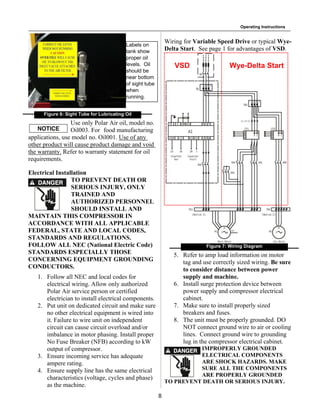 Rotary Screw Compressors - Operating Instructions Manual | PDF